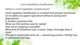 Land capability classification introduction | PDF