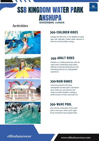 SSB KINGDOM Water Park, Anshupa- Location | PDF
