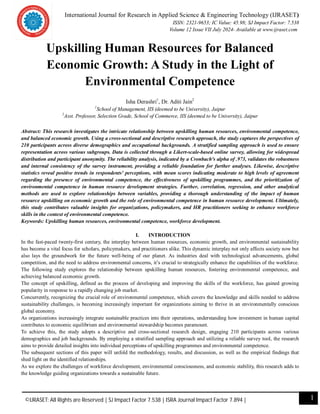 Navigating the Nexus Upskilling Human Resources, Environmental ...