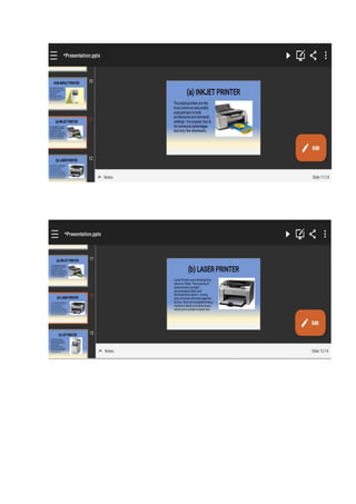 Presentation on Output devices - "Printer" | PDF