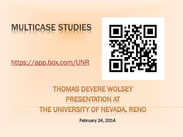 Multiple case studies | PPT