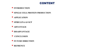 SINGLE CELL PROTEIN | PPTX