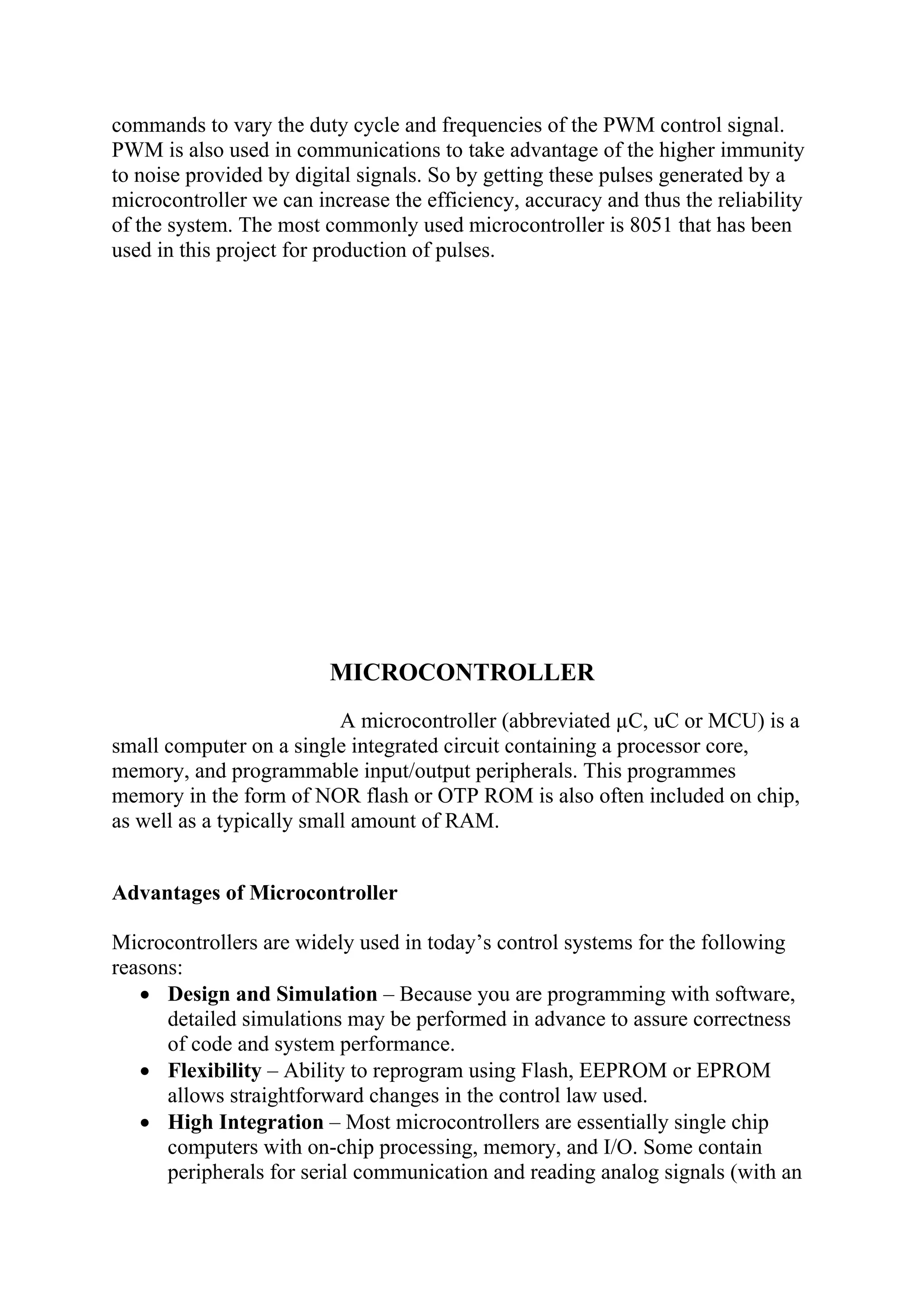 Doc speed control of a dc motor using micro controller 8051 | PDF