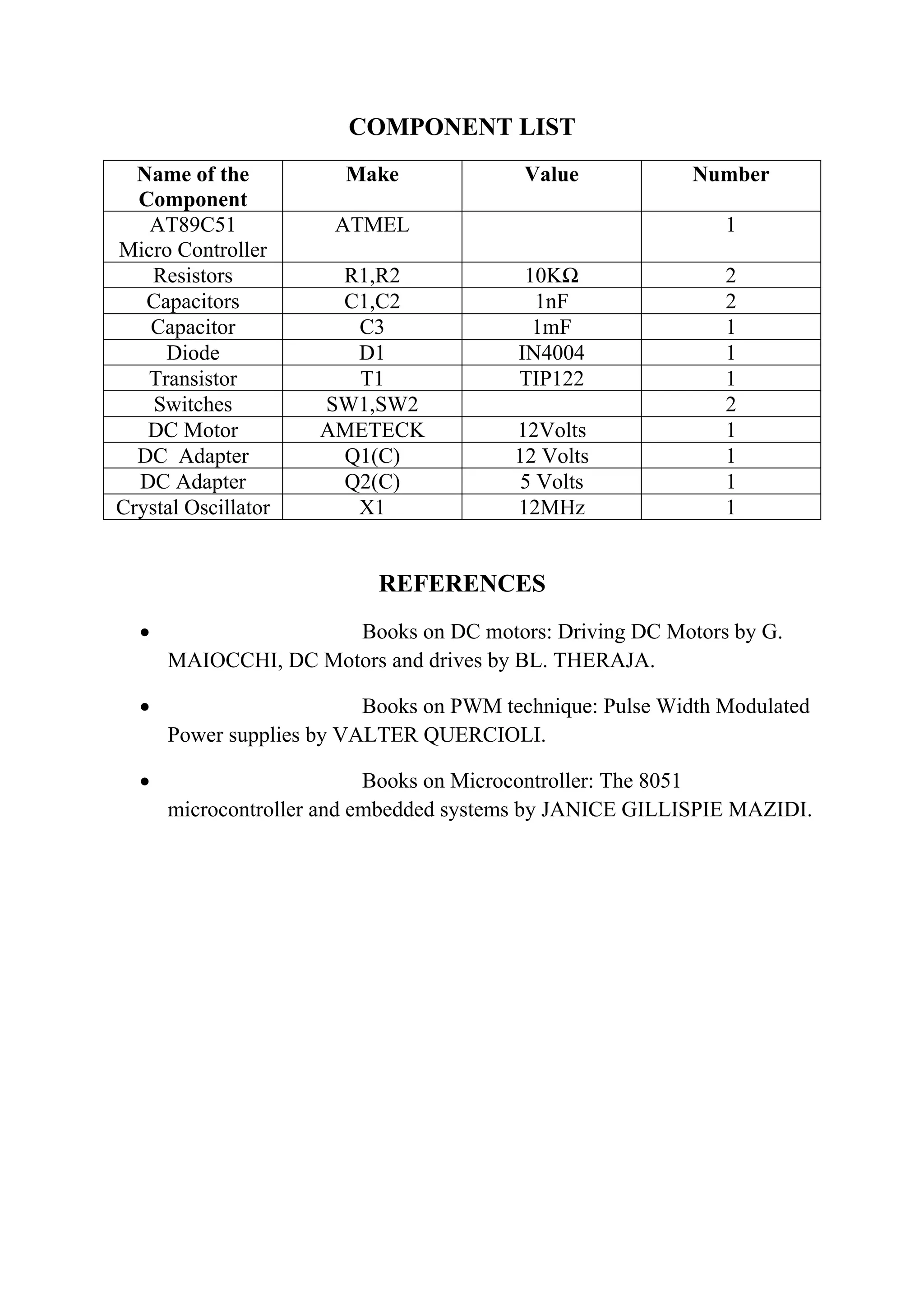 Doc speed control of a dc motor using micro controller 8051 | PDF