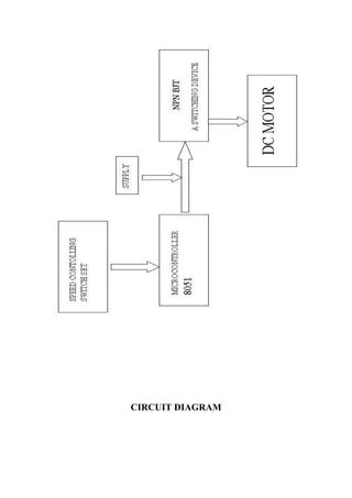 Doc speed control of a dc motor using micro controller 8051 | PDF