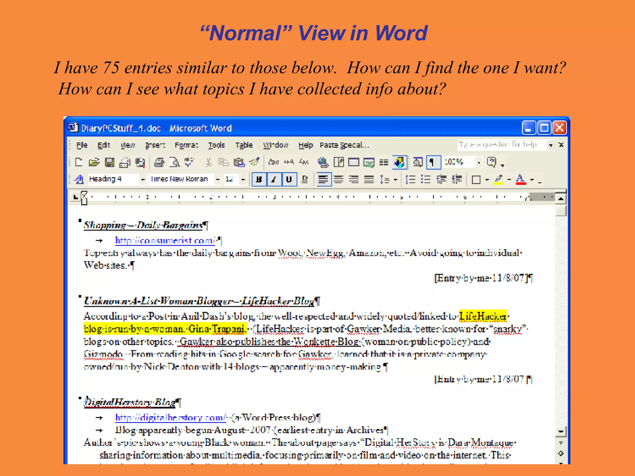 Document Map View In Word | PPT