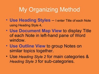 Document Map View In Word | PPT