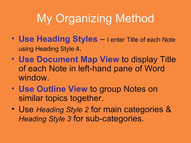 Document Map View In Word | PPT