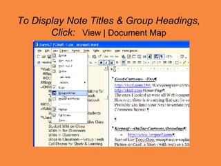 Document Map View In Word | PPT