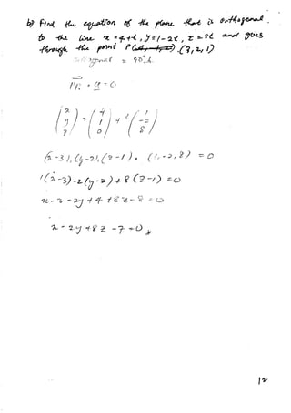 MATHEMATICS ENGINEERING PROBLEM AND SOLUTION SEMESTER 1 | PDF