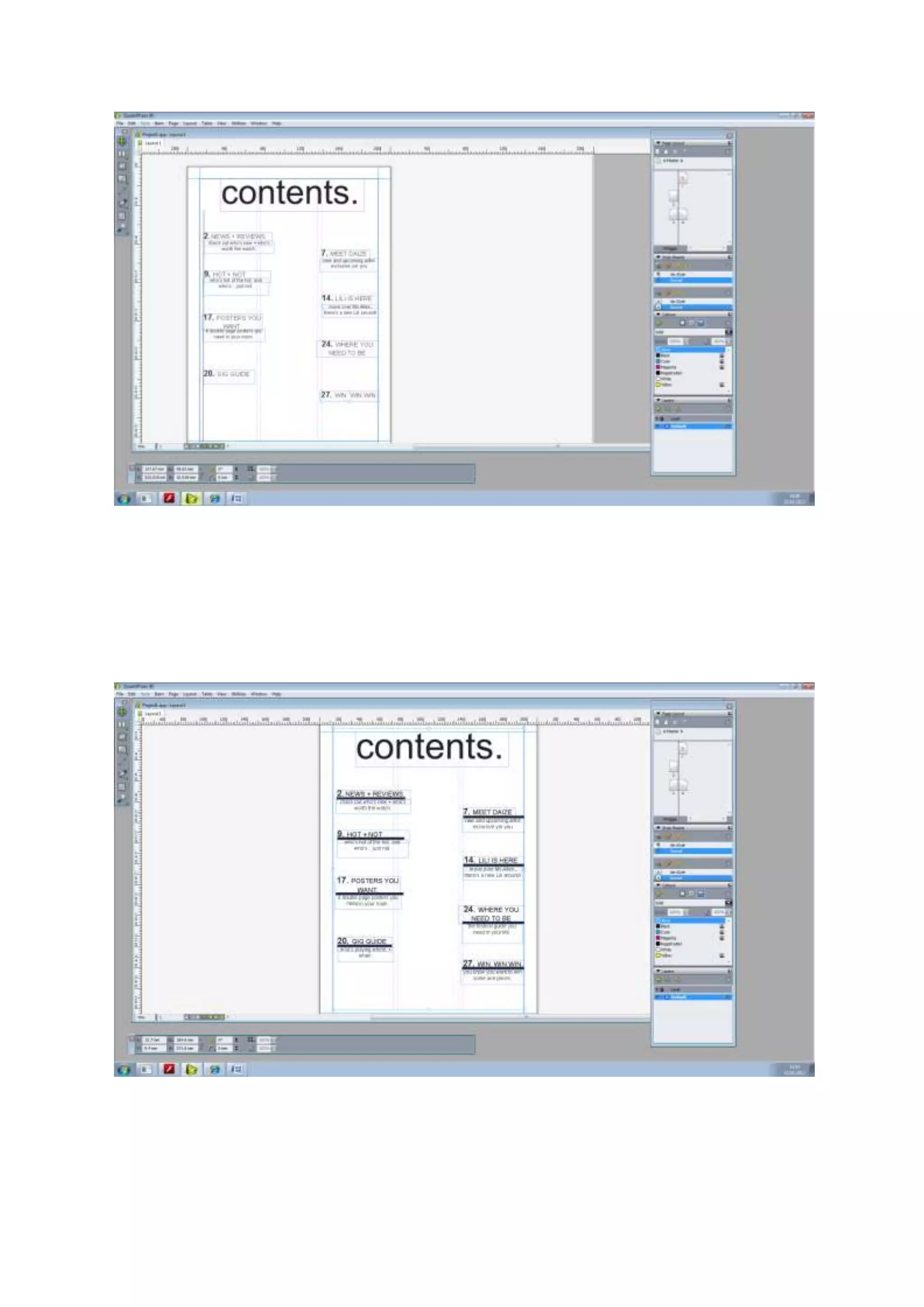 Contents Page Screenshot | DOCX