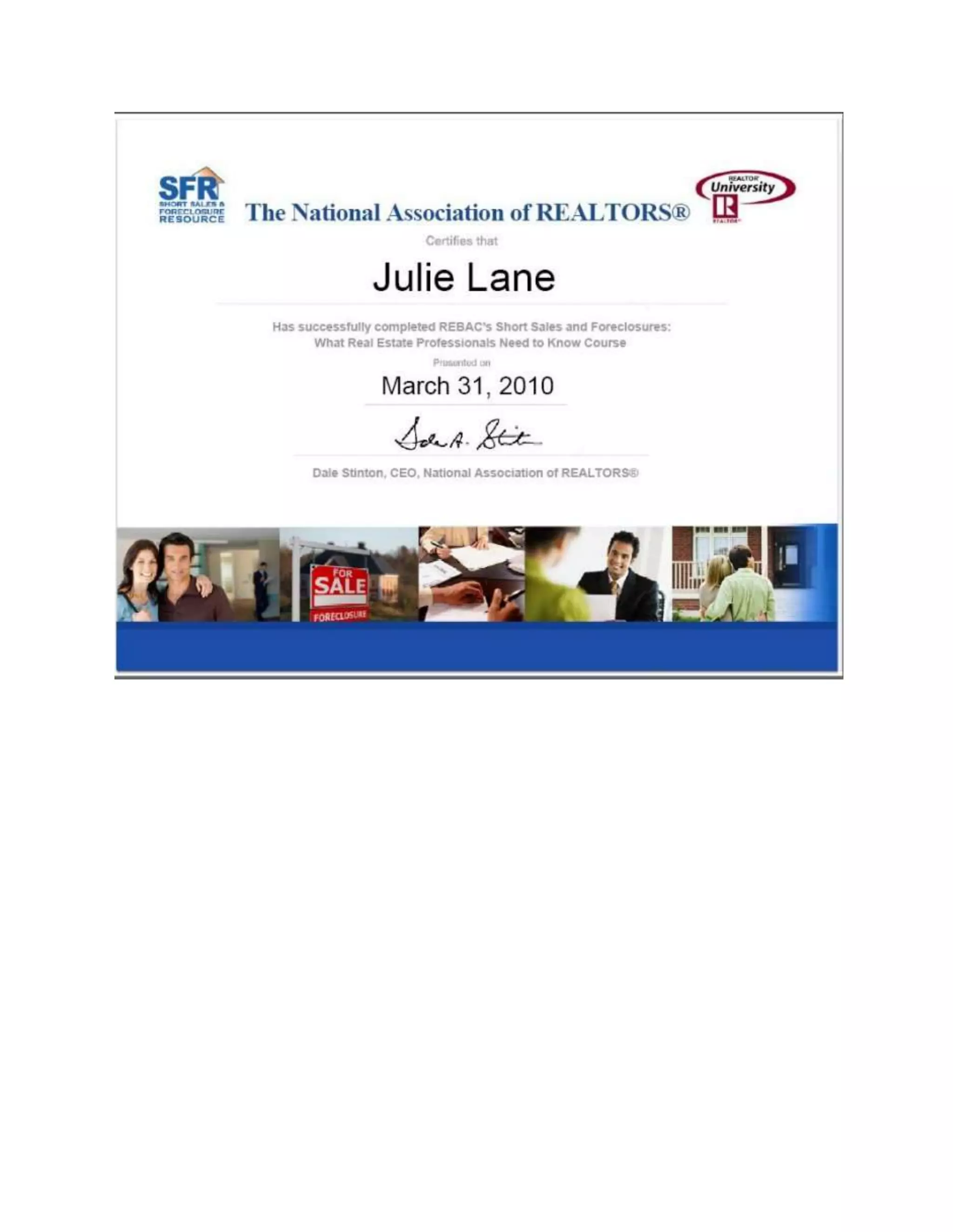 SFR Certification | PDF