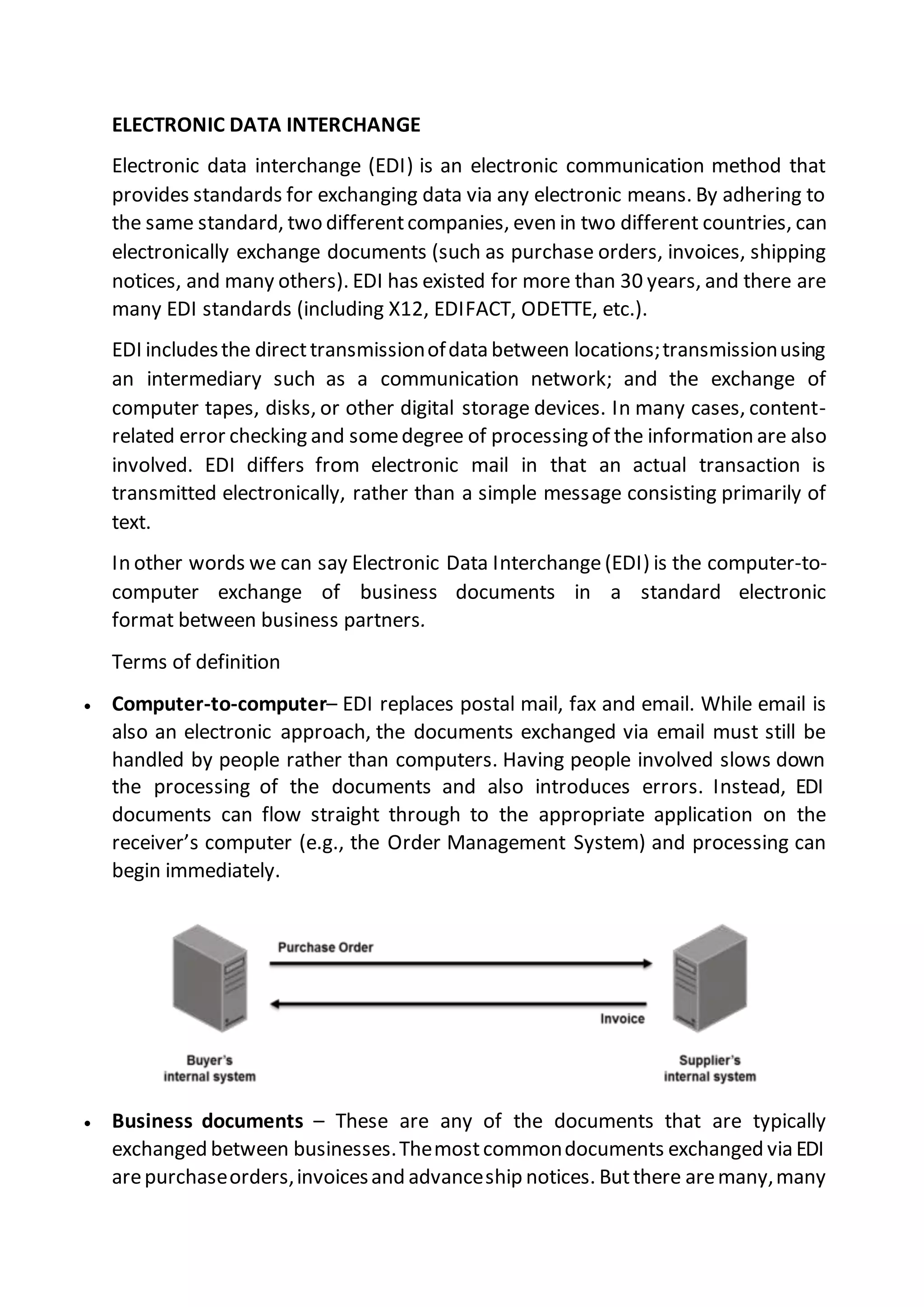 Electronic Data Interchange | DOCX