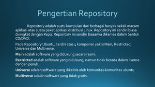 Membuat Repository local pada Xubuntu | PPT