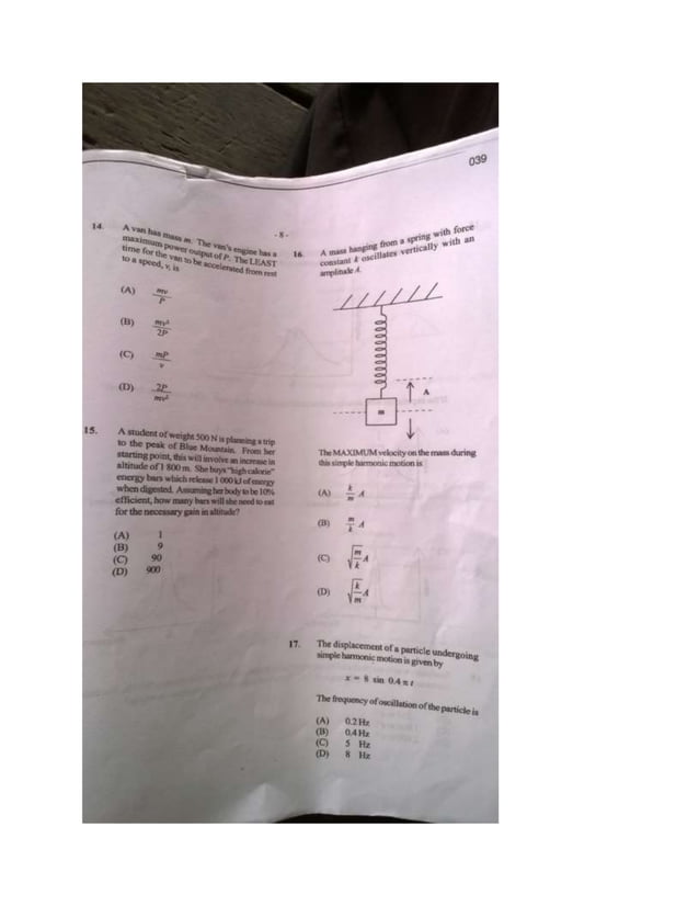 CAPE Physics unit 1 paper 1 past papers ( 2010-2013) | DOCX