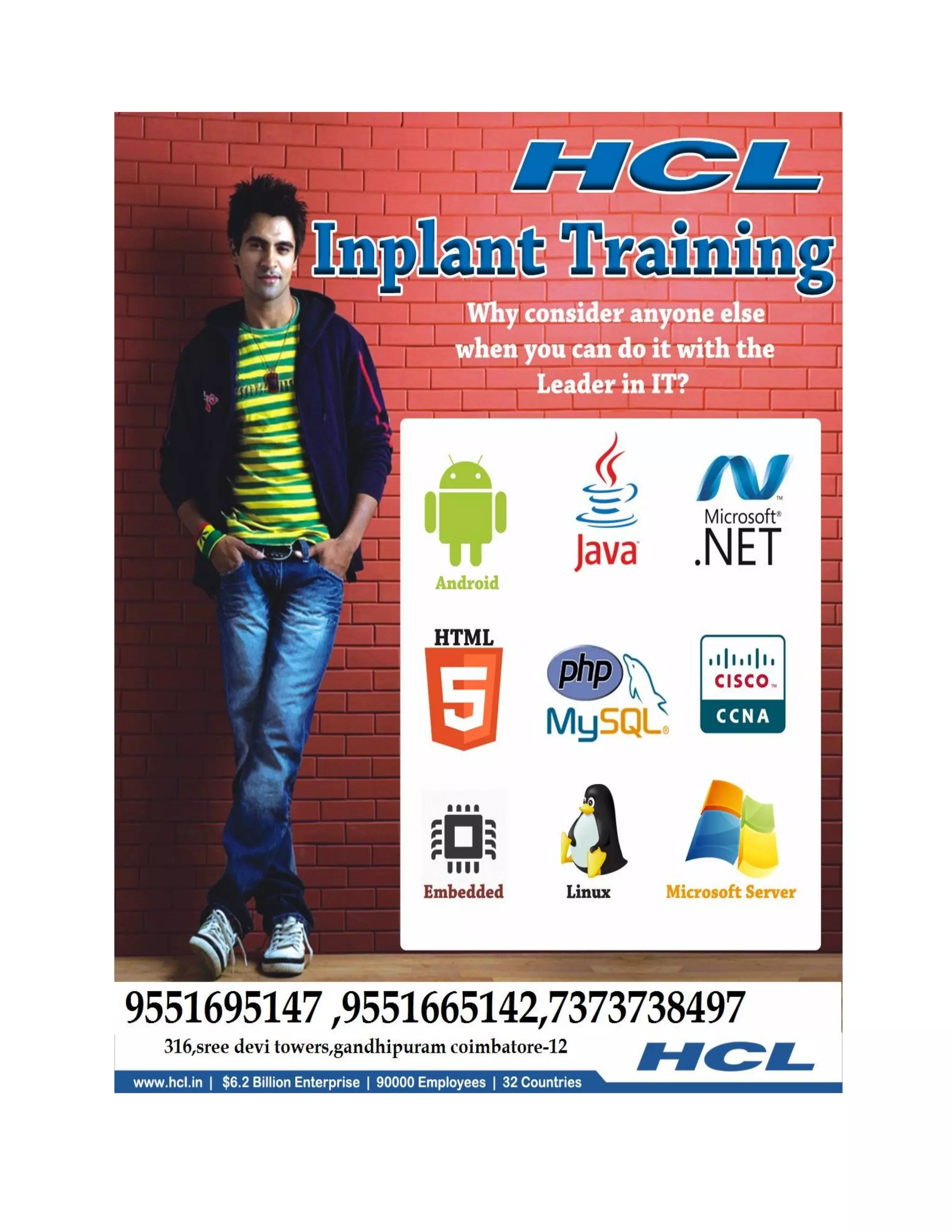 Inplant training in HCL coimbatore | PDF