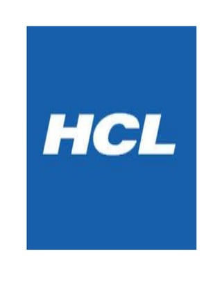 Inplant training in HCL coimbatore | PDF