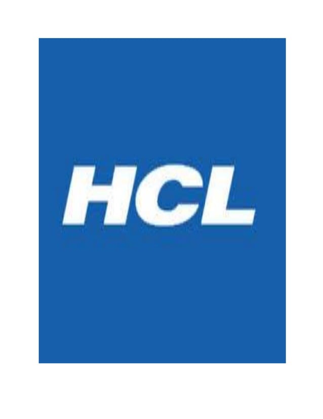 Inplant training in HCL coimbatore with innovative technologies | PDF