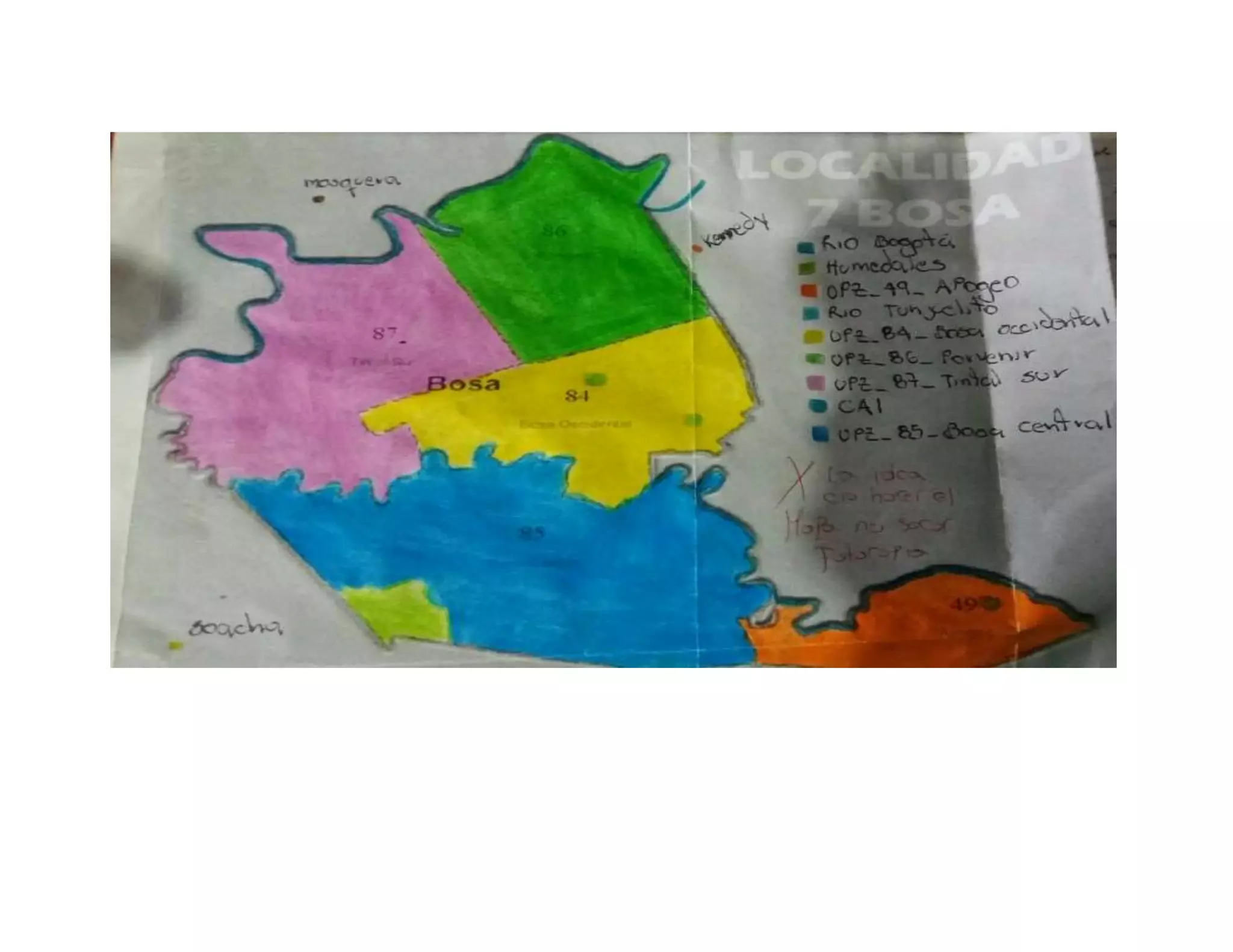 mapa de la localidad de bosa | DOCX