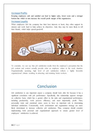 An overview of Job Satisfaction | PDF
