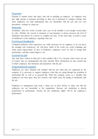 An overview of Job Satisfaction | PDF