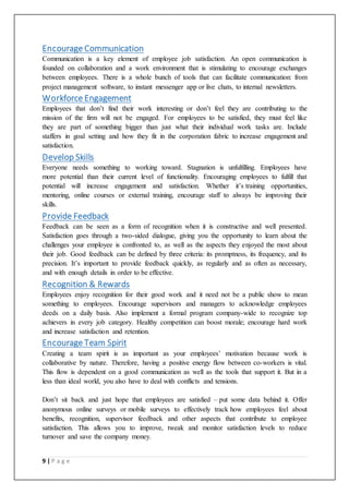 An overview of Job Satisfaction | DOCX