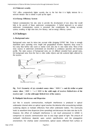 Implementation of Optical wireless communication through underwater channel | DOCX