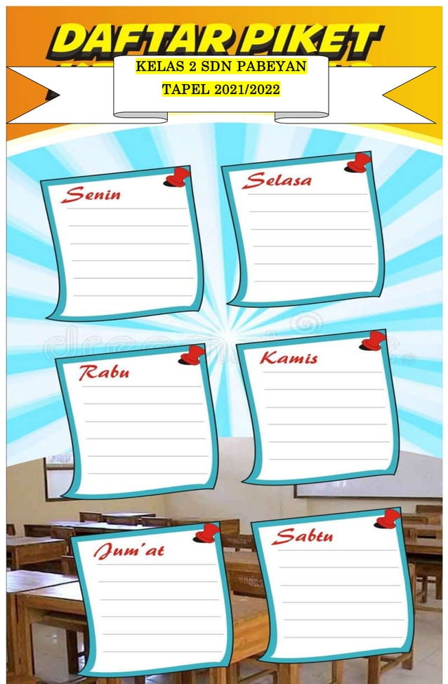 contoh daftar piket | PDF