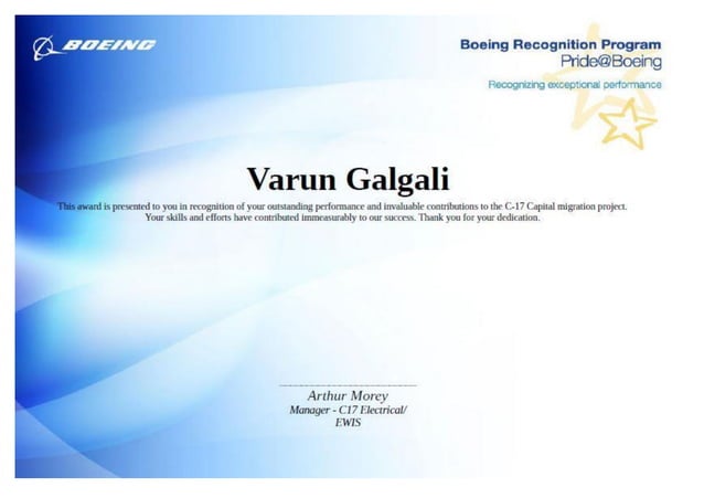 Pride @ Boeing - C17 Wire Harness | Defence | PDF