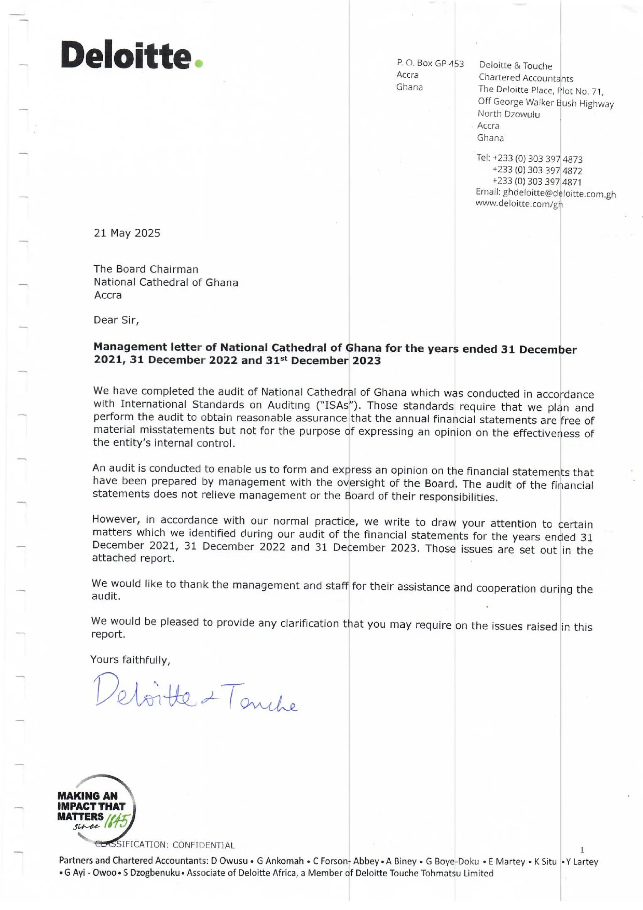 FULL DOCUMENT: Read the full Deloitte and Touche audit report on the ...