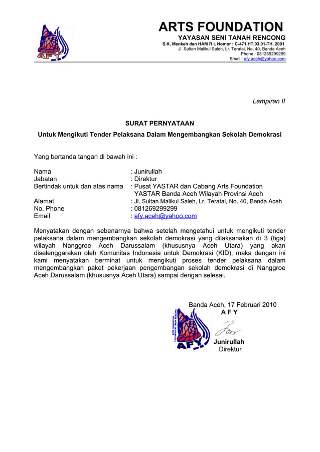 Doc1.doc profil afy | PDF