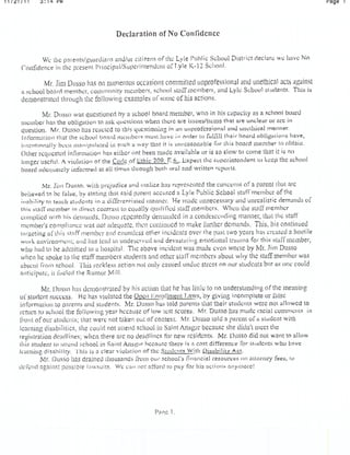 Declaration of No Confidence | PDF