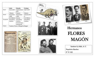 Hermanos Flores Magon | DOCX