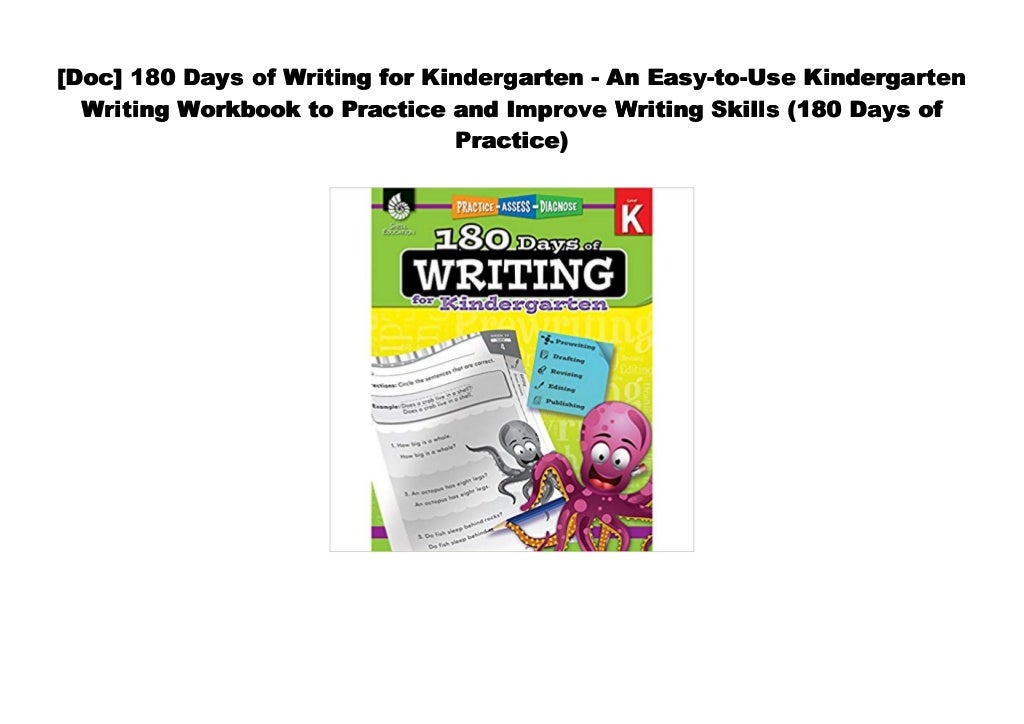 Audiobook 180 Days Of Writing For Kindergarten An Easy to Use Audiobook 180 Days Of Writing For Kindergarten An Easy to Use