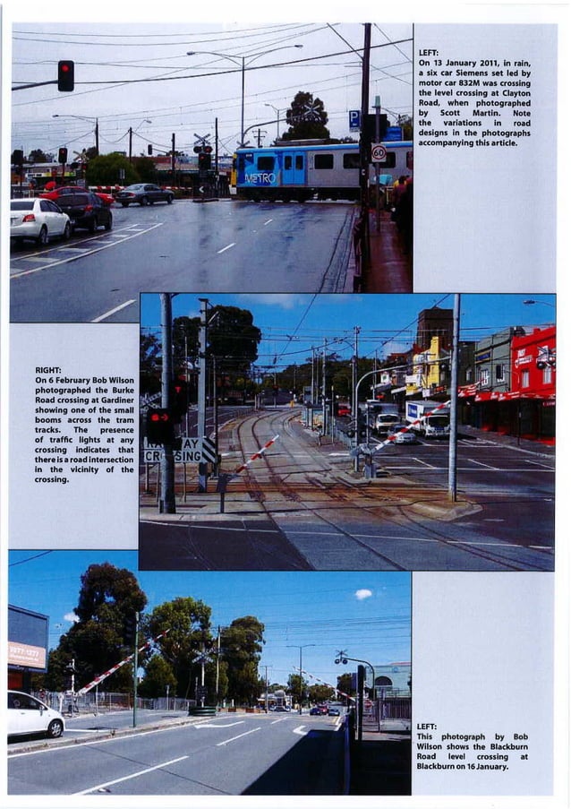 Melbourne level crossings TA April 2012 | PDF