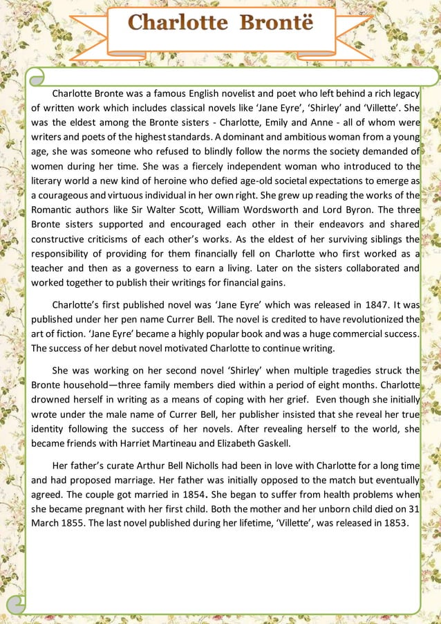Charlotte Bronte | PDF
