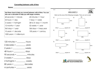 MATHEMATICS GRADE 3, LESSON AREA OF SQUARE AND RECTANGLE | DOCX