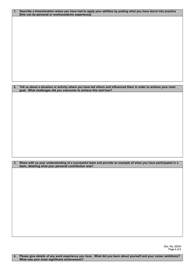 Doc 202 n - apprentice application form | PDF