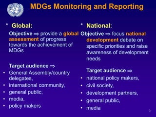 DOC 22A MDGs Global Monitoring2 UNSD.ppt