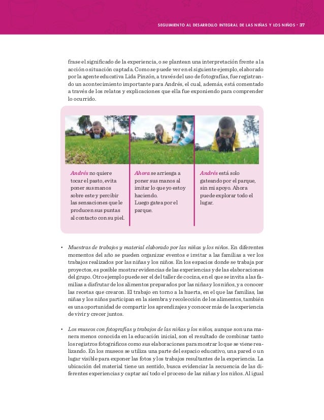 Doc 25 Seguimiento Al Desarrollo Integral De Los ñiños Y Las Niñas En 