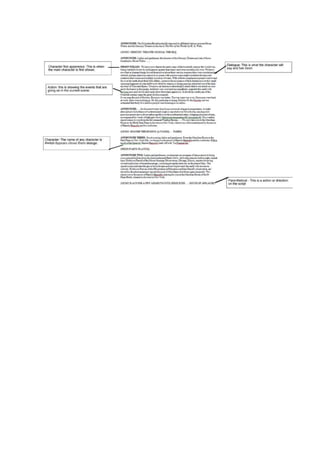 War of the worlds radio script annotation | DOCX