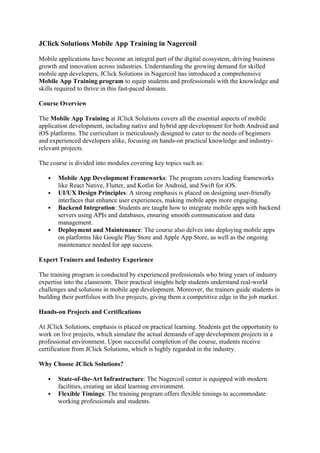 Machine Learning Training Centre In nagercoil | PDF