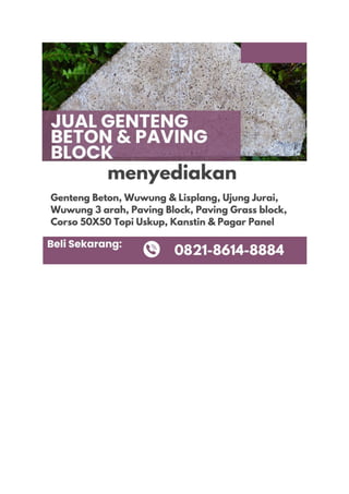 Kanstin Paving dengan Ukuran Terbaik, untuk Hasil Jalanan Berkualitas ...