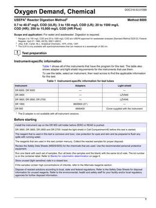 Chemical Oxygen Demand | PDF