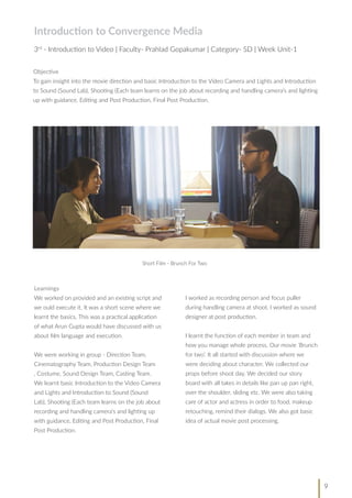 Documentation for semester 3, Photography Design, National Institute of ...