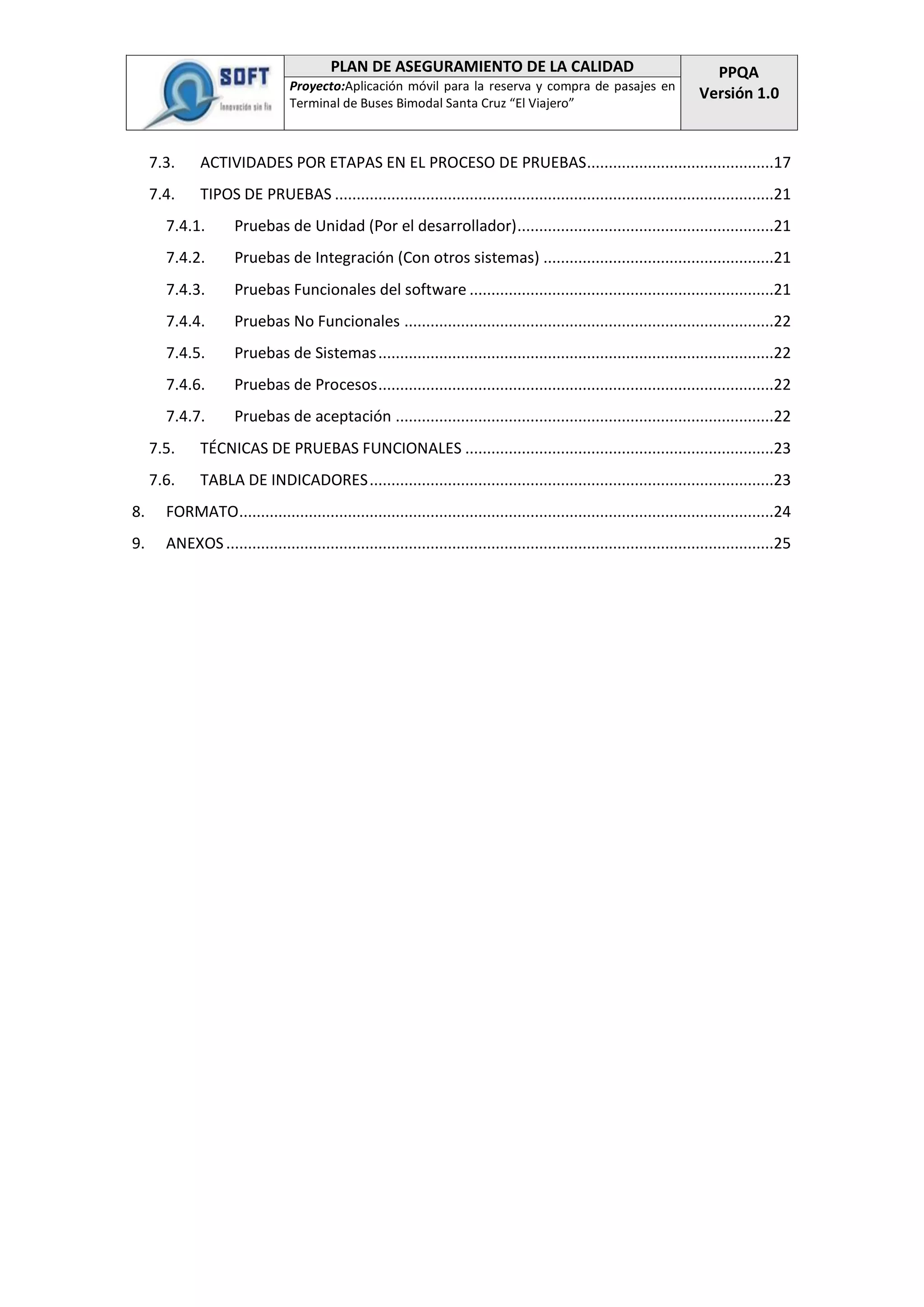 Doc 4 plan de aseguramiento de la calidad (ppqa) | PDF | Computer ...