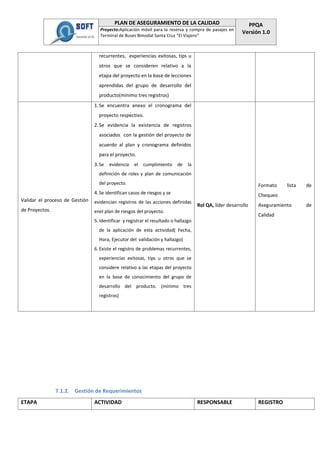 Doc 4 plan de aseguramiento de la calidad (ppqa) | PDF