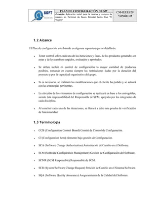 Doc 5 plan de configuración de software ieee-828 (cm)-01 | PDF