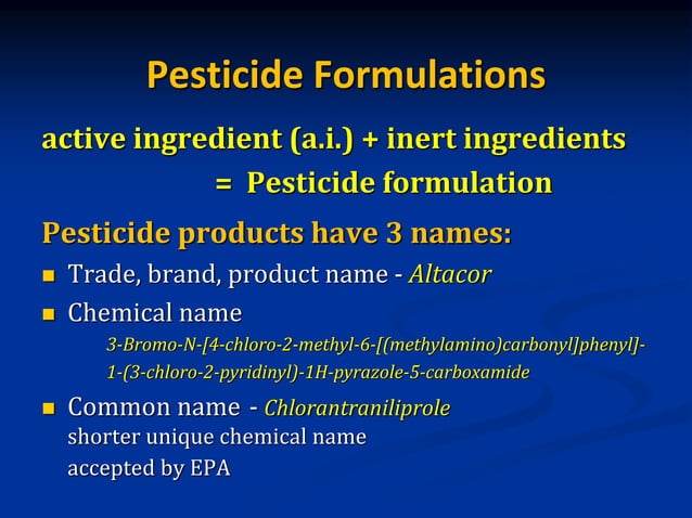 Pesticides Formulations and Labels | PDF