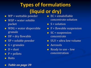 Pesticides Formulations and Labels | PDF